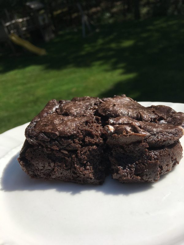 Healthy Fudgey Single Serve Brownie - Pancakes and Push-Ups